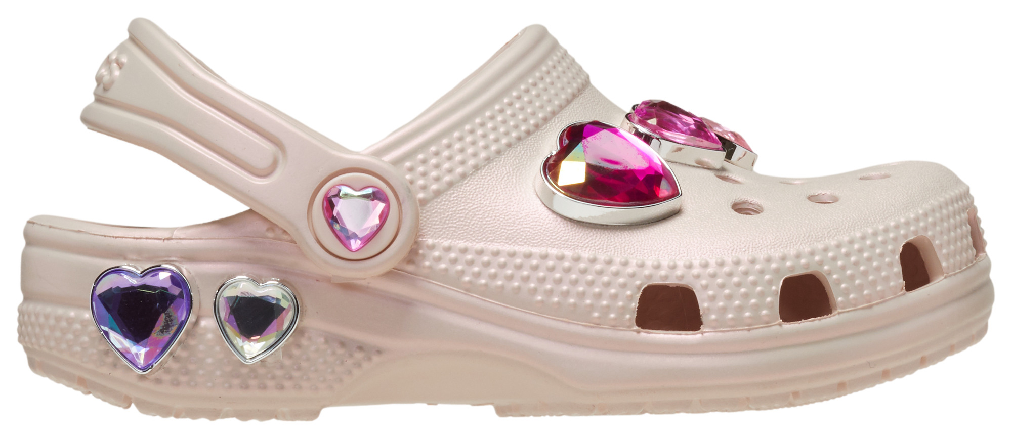 Crocs Classic Iridescent Hearts Clogs | Foot Locker