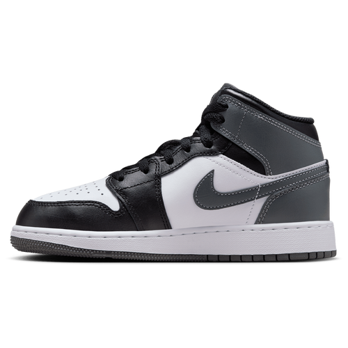 JORDAN Youth Air 1 Mid Size 6Y BLACK IRON GREY WHITE