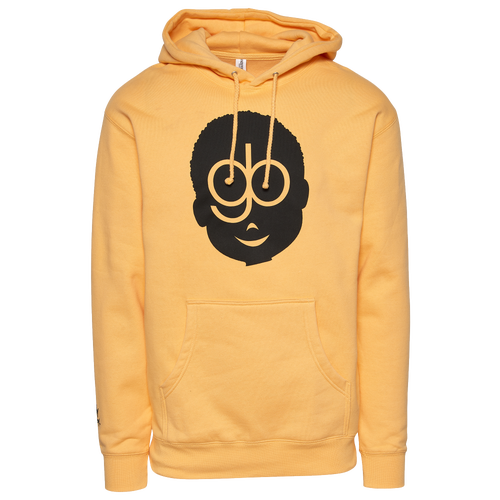 Grady Baby Co Mens Logo Fleece Hoodie In Peach/black | ModeSens