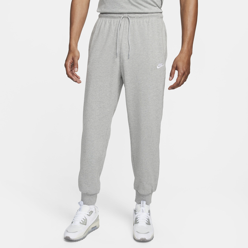 Nike Men s Club Fleece Knit Joggers Dk Grey Heather White Size XL