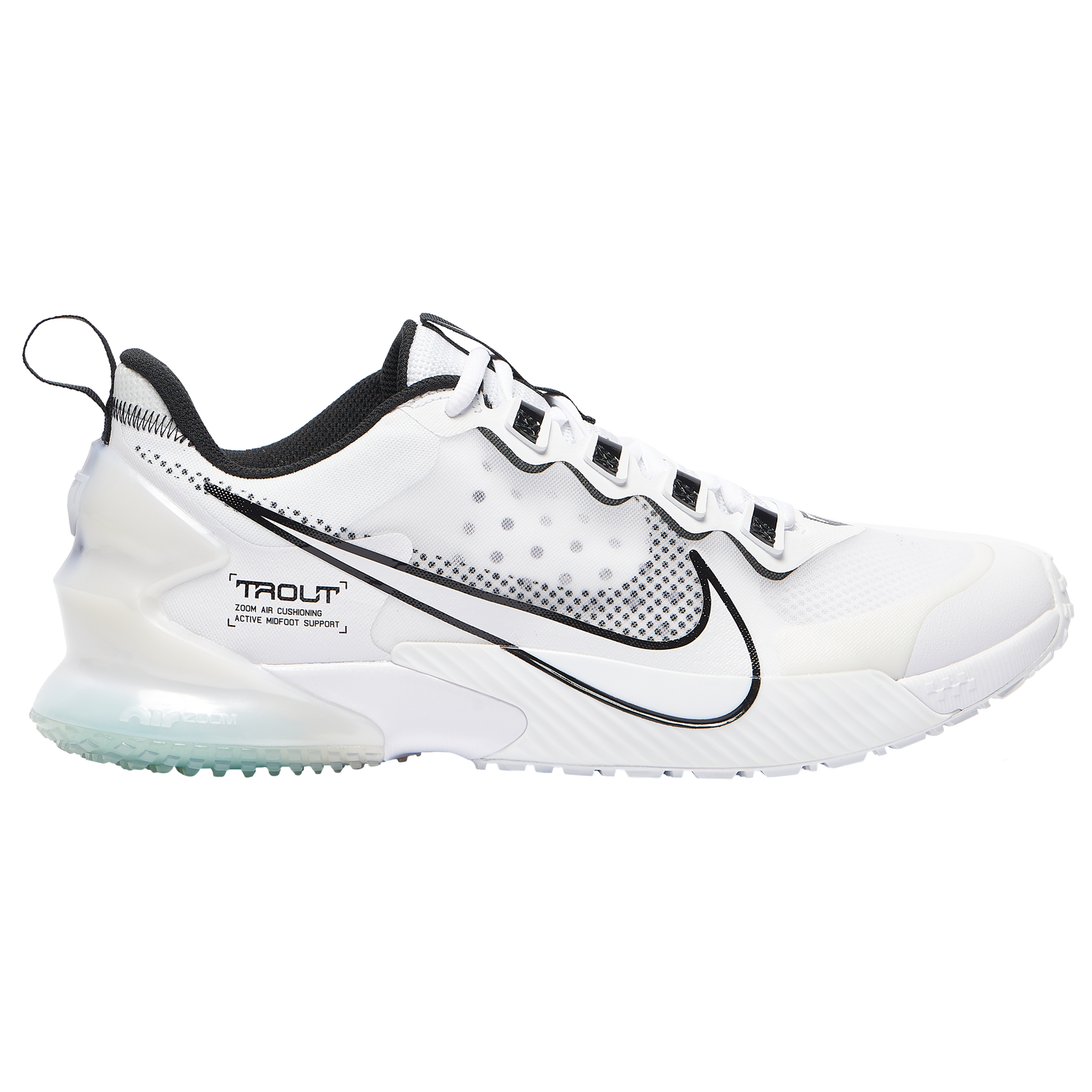 Pre-owned Nike Men's Turf & Indoor Force Zoom Trout Turf In White ...