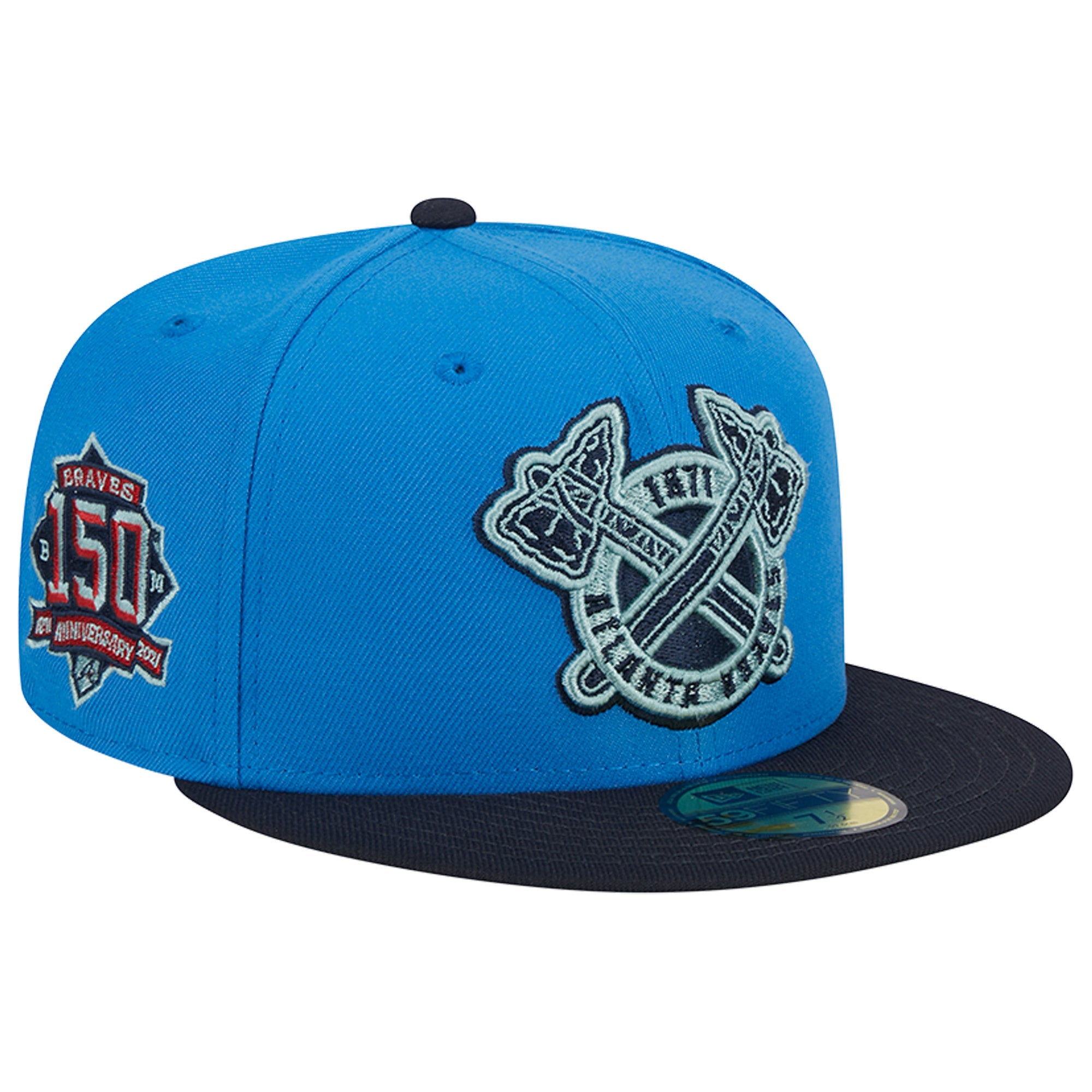 New Era Braves 59FIFTY Fitted Hat - Men's | Plaza Las Americas