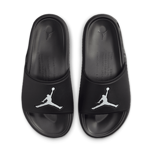 Black jordan slides for men store
